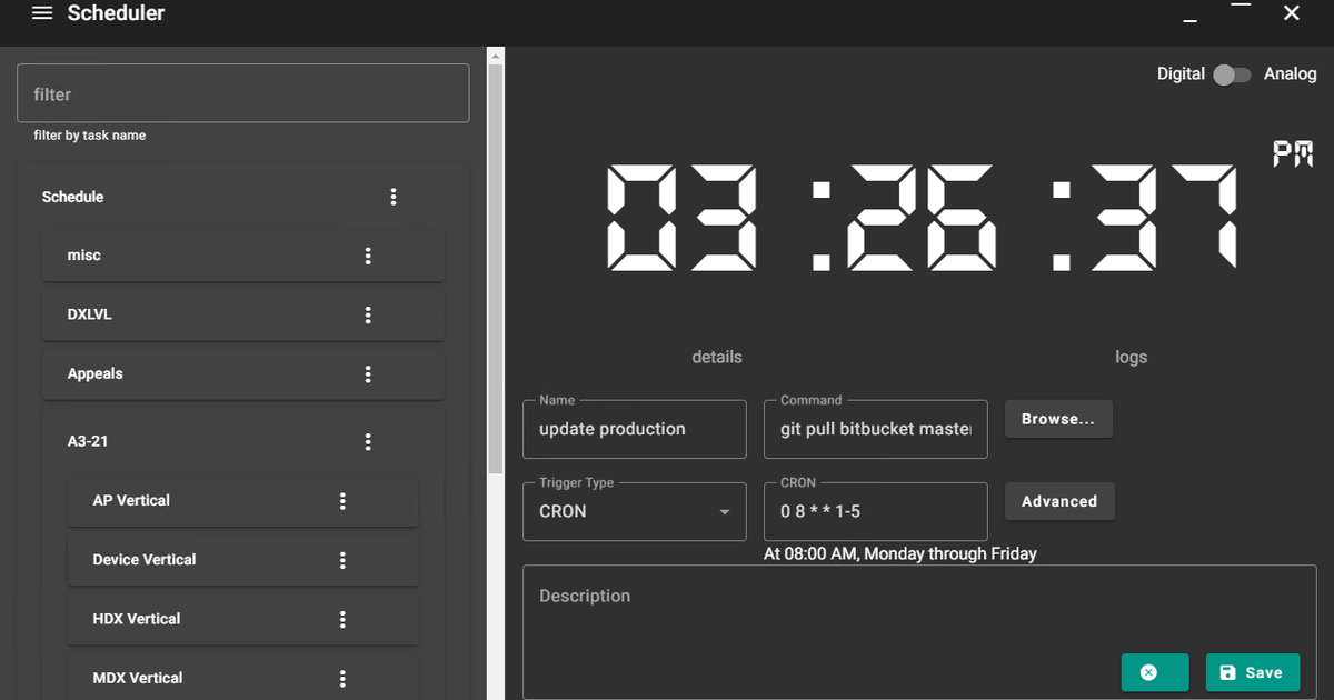 Task Scheduler | Xifin | Payload Website Template